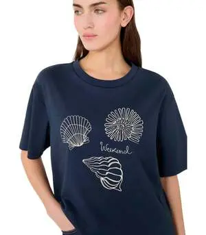 Max Mara Embroidered Cotton T-shirt