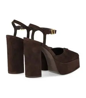 SERGIO LEVANTESI Vera Suede Heeled Sandal