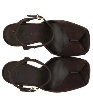 SERGIO LEVANTESI Vera Suede Heeled Sandal