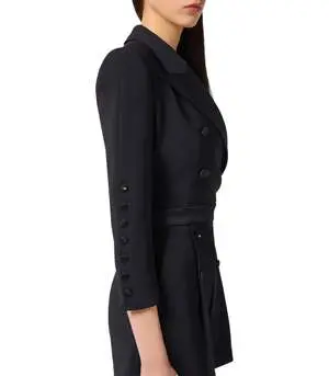 Elisabetta Franchi Double Breasted Jumpsuit With Tuxedo Details