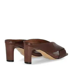 MISS OLIVIA Leather Heeled Mule