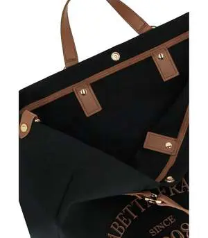 Elisabetta Franchi Cotton Canvas Tote Bag