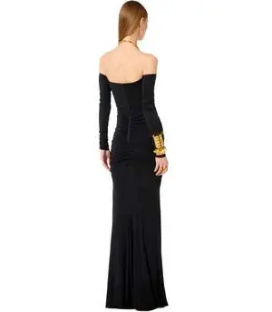 Elisabetta Franchi Off-the-shoulder Sweetheart Neckline Gown