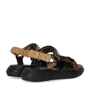 Elena Iachi Zebra Pattern Sandals