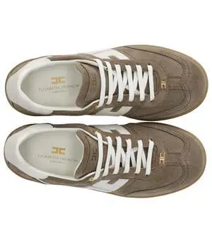 Elisabetta Franchi Suede Logo Sneakers