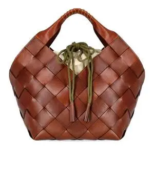 Dragon Diffusion Botteghe Leather Handbag - Tan