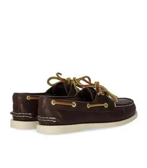 Sperry Leather Loafers With Contrast Stitching