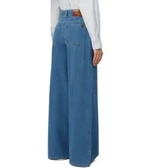Max Mara Vega Wide Leg Jeans - Blue