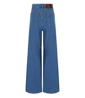 Max Mara Vega Wide Leg Jeans - Blue