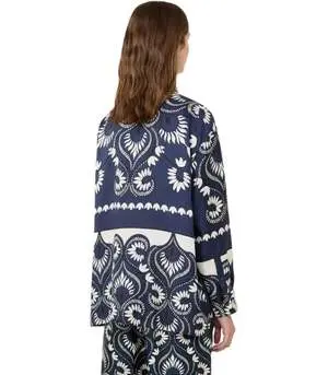 Max Mara Silk Floral Print Shirt