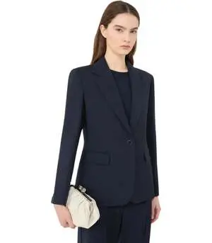 Max Mara Single-breasted Blazer - Blue