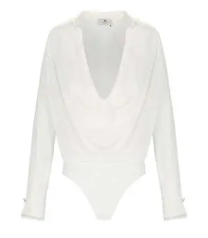 White Blouse Bodysuits