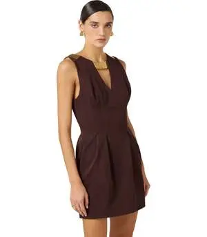 Elisabetta Franchi Gabardine Jewel Dress