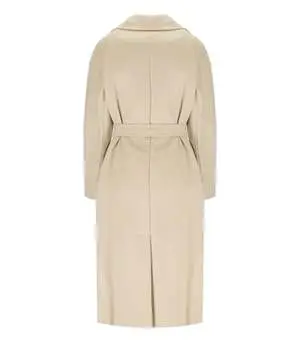 Max Mara Resina Belted Wool Coat - Ivory