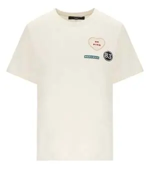 Max Mara West" T-shirt With Patches