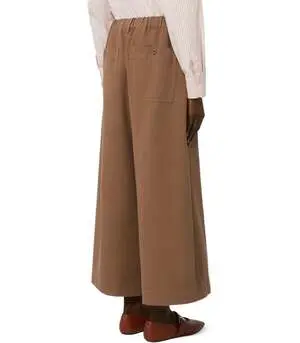 Max Mara Ariete Cropped Wide-leg Trousers