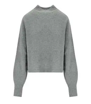 TWINSET Wool And Cashmere Blend Turtleneck Sweater With Lurex Stripes