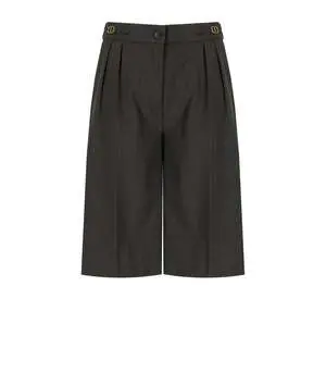 TWINSET Bermuda Shorts With Logo Buckles