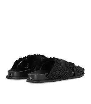 Michael Kors Peyton Raffia Slides