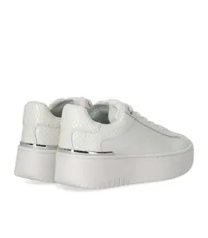 Michael Kors Dottie Leather Platform Sneaker - White