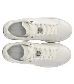 Michael Kors Dottie Leather Platform Sneaker - White
