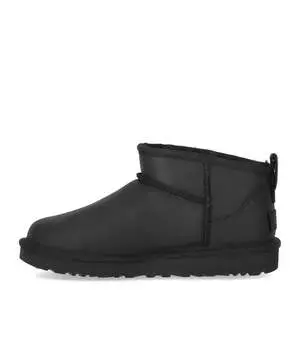 UGG Classic Ultra Mini Leather Boot - Black