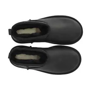 UGG Classic Ultra Mini Leather Boot - Black
