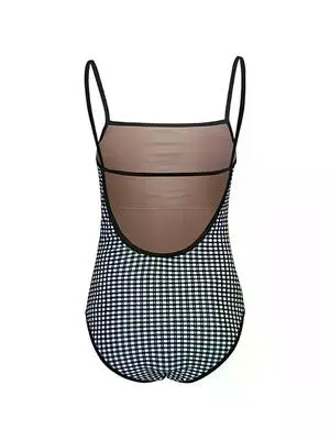 5PENING Melanie Check-print Swimsuit