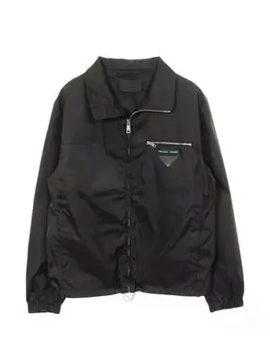 Prada Triangle Patch Zip-up Jacket