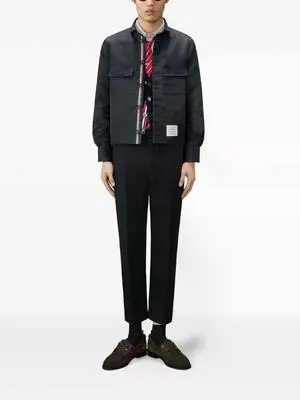 Thom Browne Twill Pocket-detail Overshirt