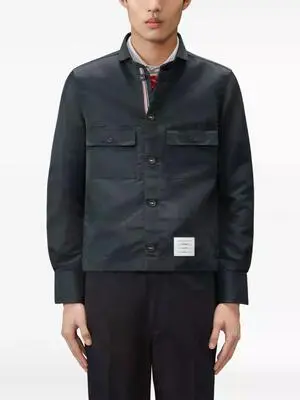 Thom Browne Twill Pocket-detail Overshirt
