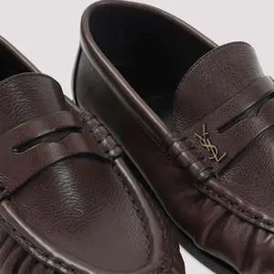 Saint Laurent 15 Loafers In Leather With Cassandre Logo