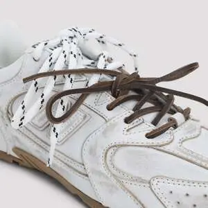 Miu Miu X New Balance Calf Leather Distressed Sneakers