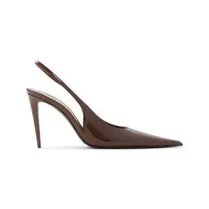 Saint Laurent Guermantes Pointed Slingback Pumps - Brown