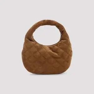 Saint Laurent Icare Hobo Bag In Suede - Brown