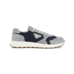 Prada Suede And Re-nylon Low Top Sneakers - Multicolor