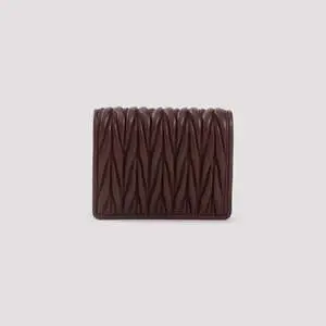 Miu Miu Matelassé Wallet - Red