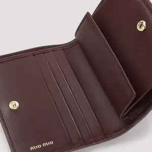 Miu Miu Matelassé Wallet - Red