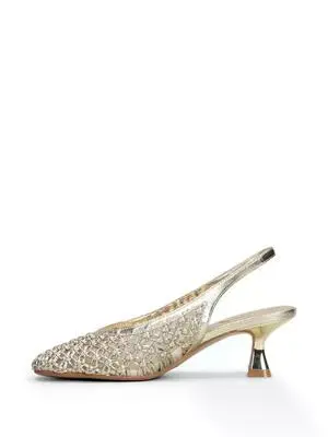 MARC ELLIS Woven Slingback Pumps