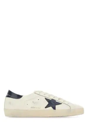 GOLDEN GOOSE Leather Super Star Sneakers - Multicolor