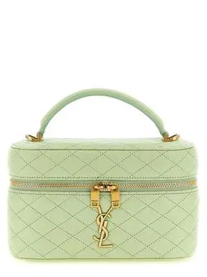 Saint Laurent Gaby Vanity Quilted Lambskin Handbag - Green