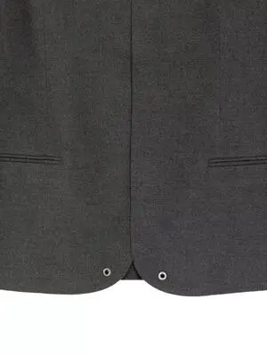 TEAM WANG DESIGN Ash Ribbed Frog-fastening Jacket
