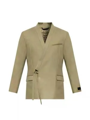 Kenzo Wrap-tie Virgin-wool Jacket