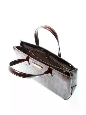 LOUIS VUITTON Monogram Vernis Rayure Wilshere Pm Handbag - Red