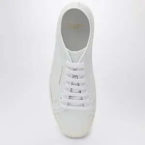 Saint Laurent Leather Sneakers - White