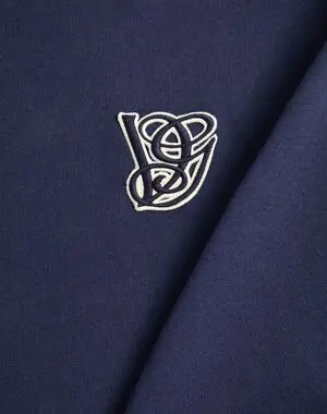 Valentino Garavani Sweatshirt With Embroidered Vg Patch - Blue
