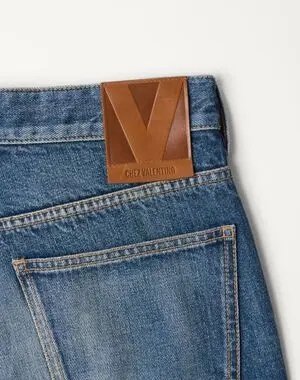 Valentino Garavani Regular Fit Trousers - Denim