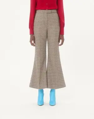 Valentino Garavani Houndstooth Flared Trousers