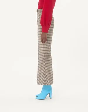 Valentino Garavani Houndstooth Flared Trousers