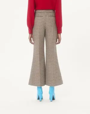 Valentino Garavani Houndstooth Flared Trousers